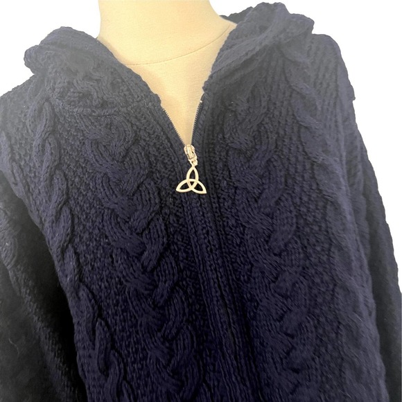 Aran Crafts | Sweaters | Aran Crafts Handmade In Ireland Navy Blue ...